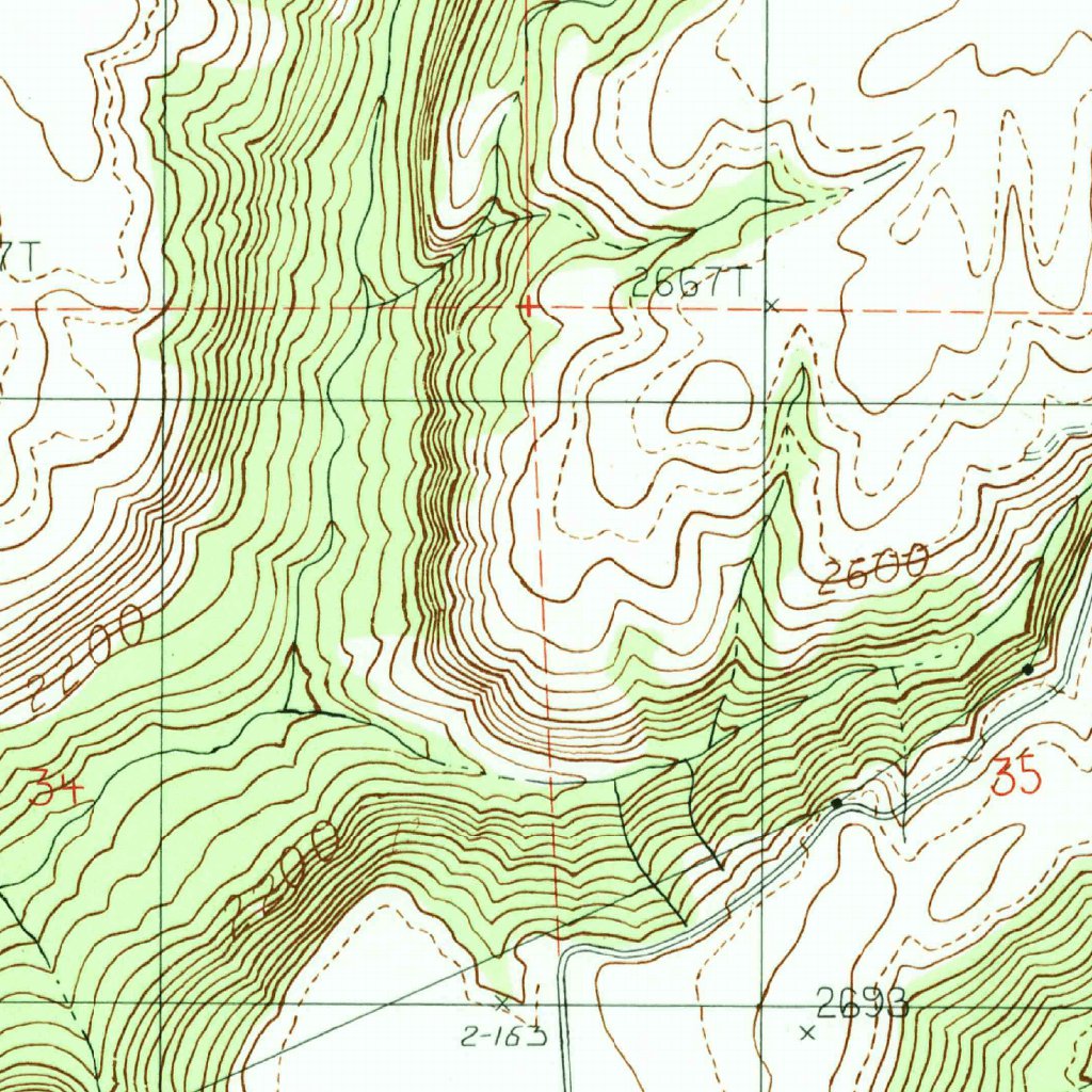 Texas Ridge, ID (1990, 24000-Scale) Map by United States Geological ...