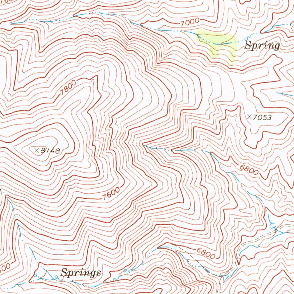 Texas Spring, NV (1968, 24000-Scale) Map by United States Geological ...