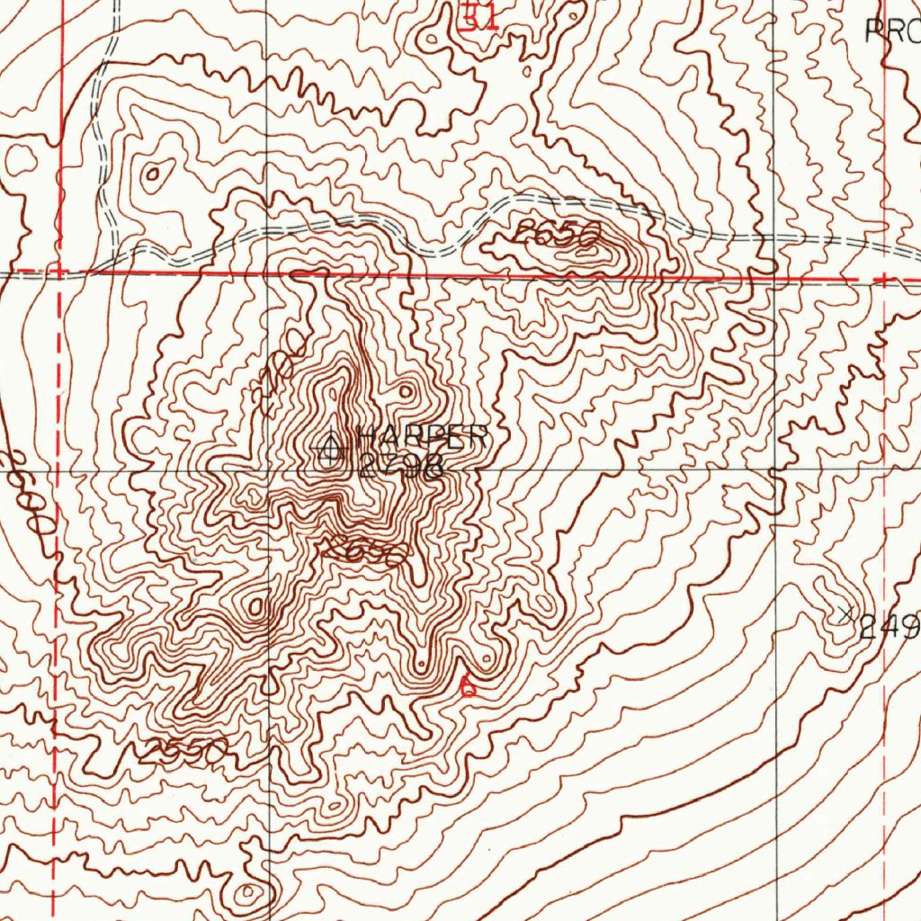 The Buttes, CA (1986, 24000-Scale) Map by United States Geological ...