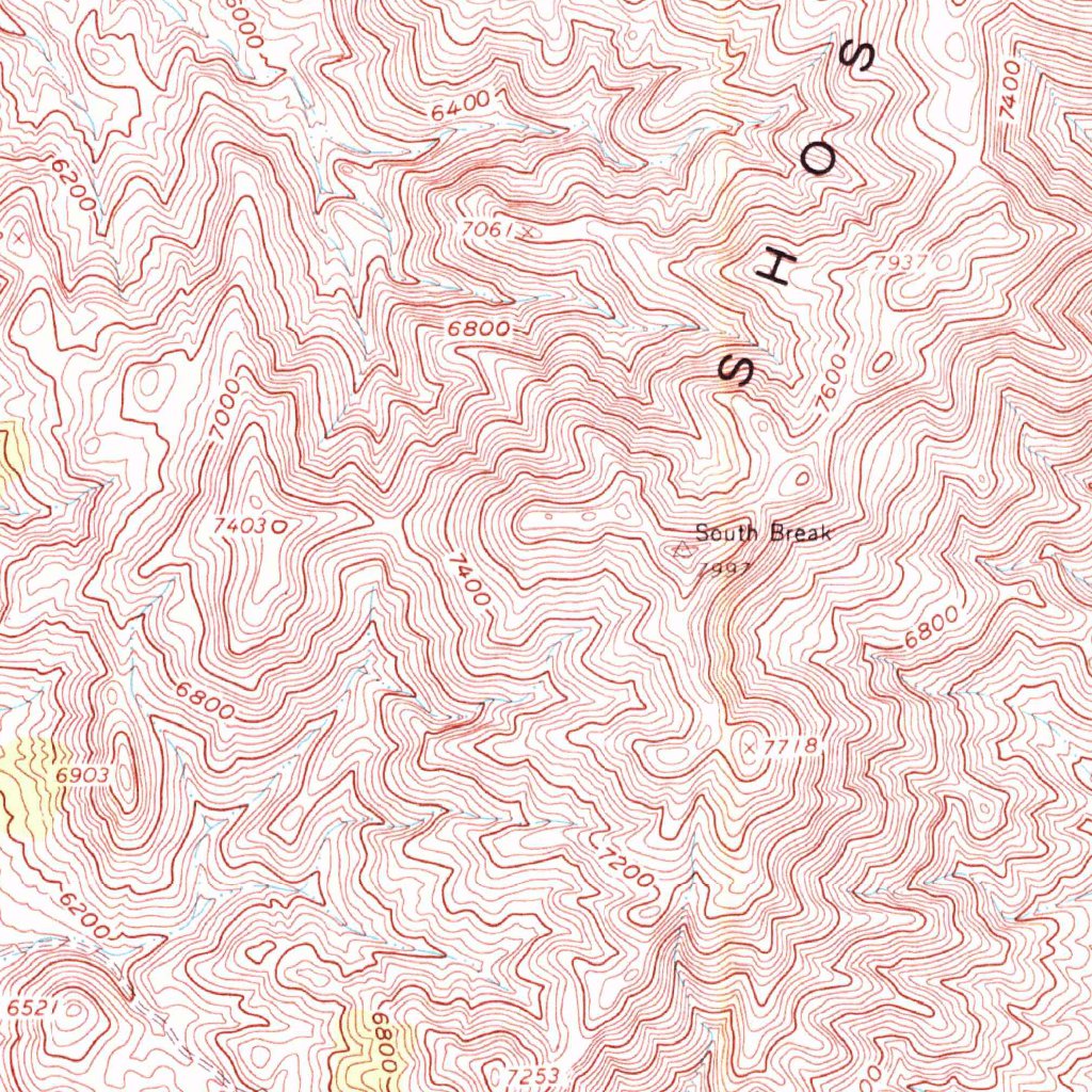 The Cedars, NV (1961, 62500-Scale) Map by United States Geological ...