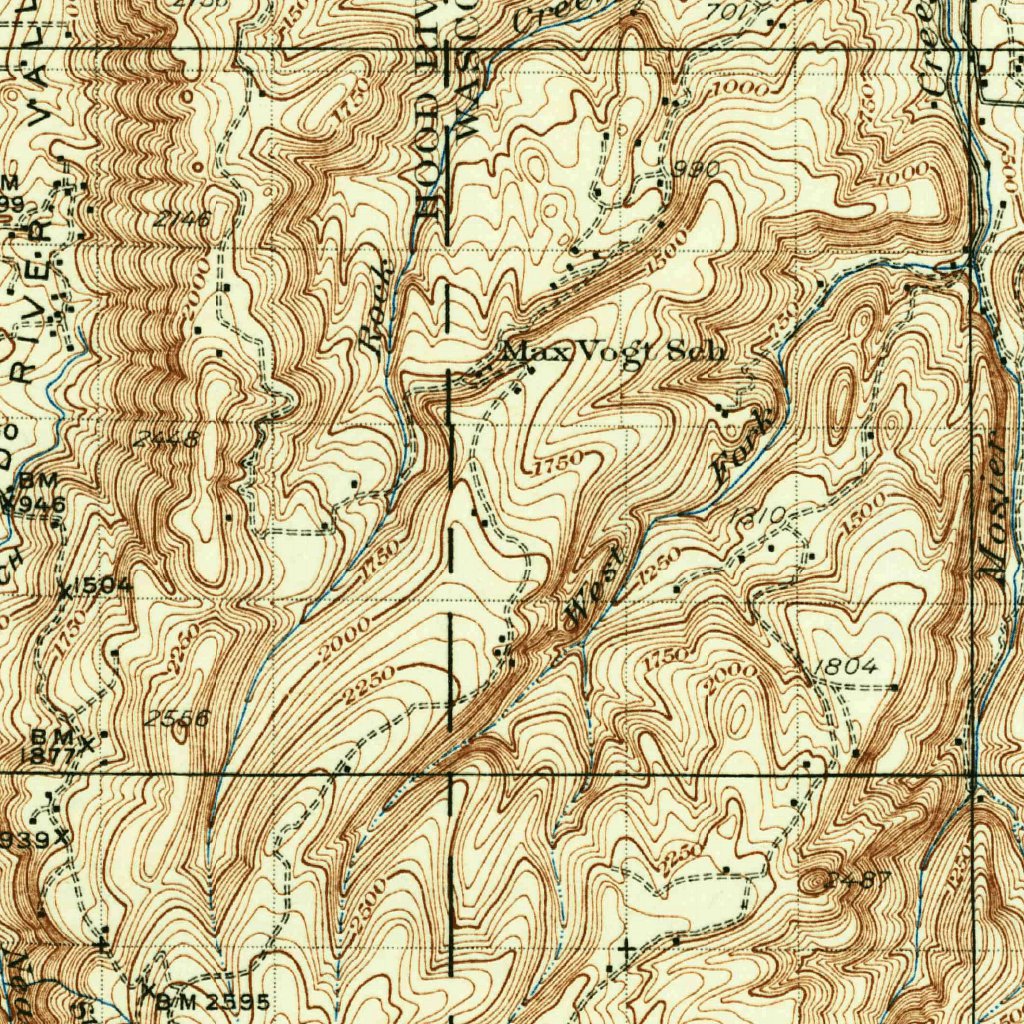 The Dalles, OR-WA (1934, 125000-Scale) Map by United States Geological ...
