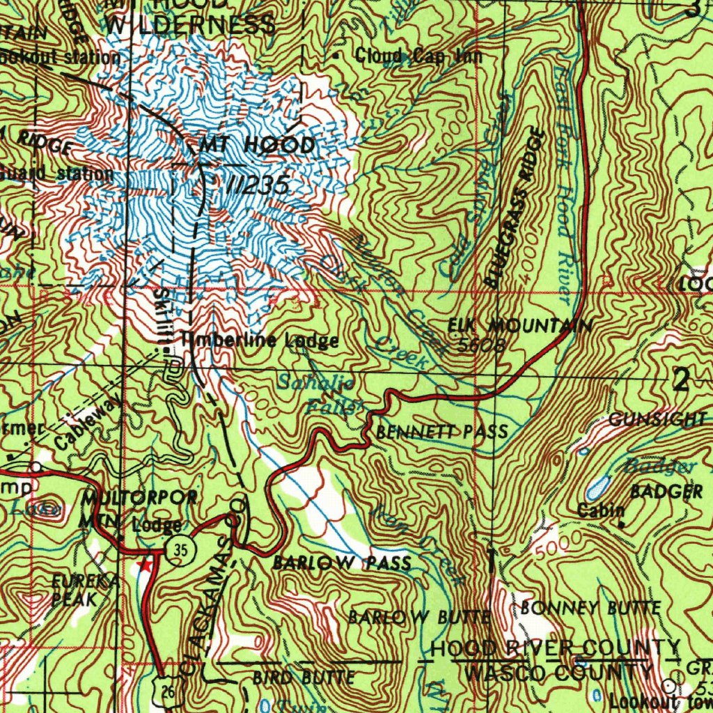 The Dalles, OR-WA (1953, 250000-Scale) Map by United States Geological ...