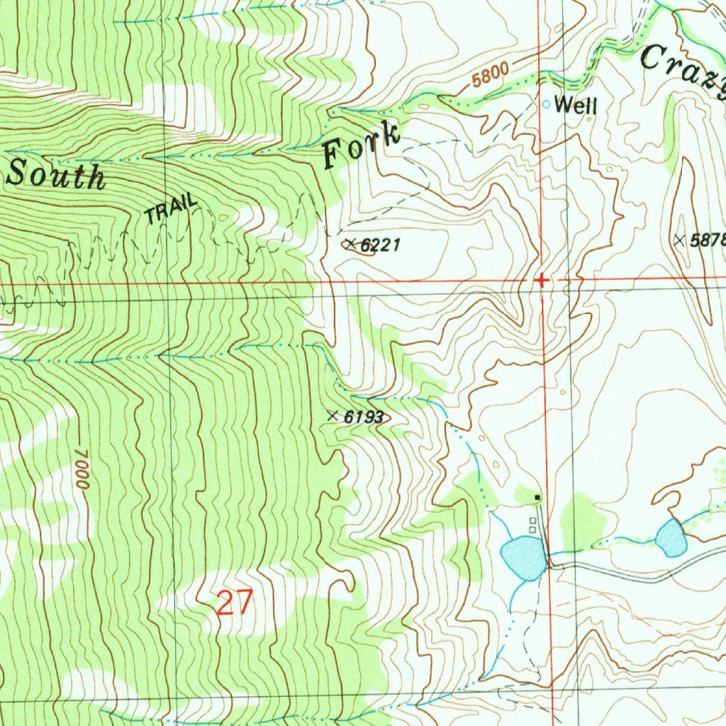 The Horn, WY (1984, 24000-Scale) Map by United States Geological Survey ...