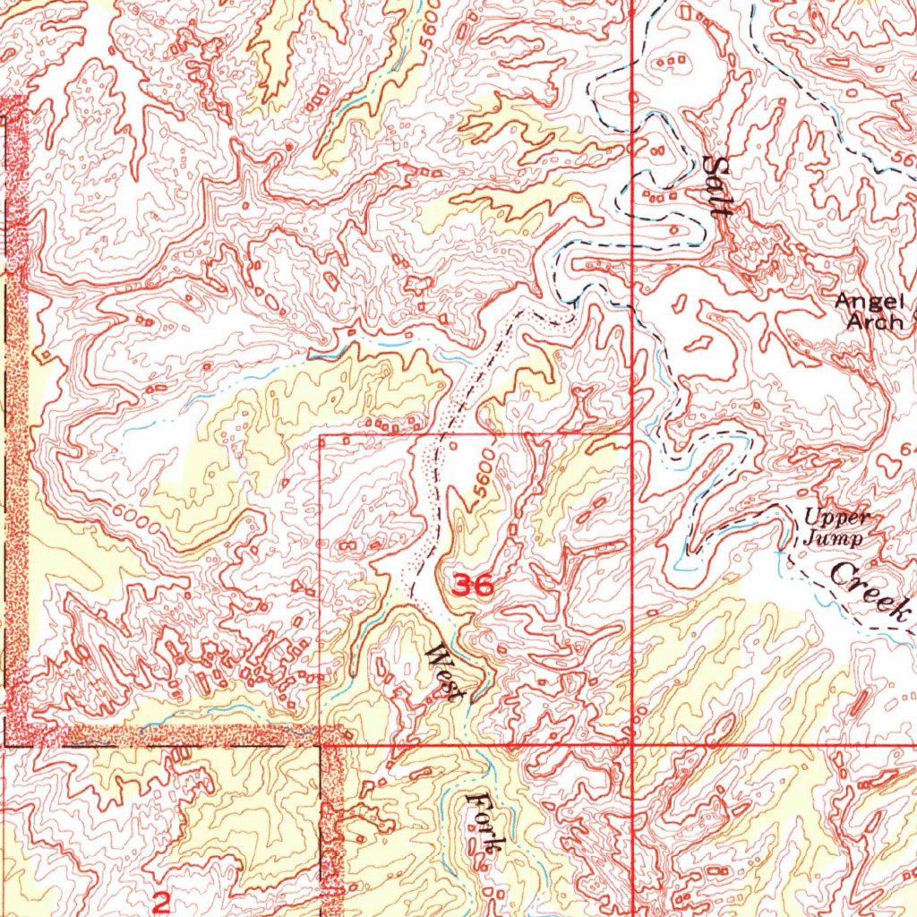 The Needles, UT (1953, 62500-Scale) Map by United States Geological ...