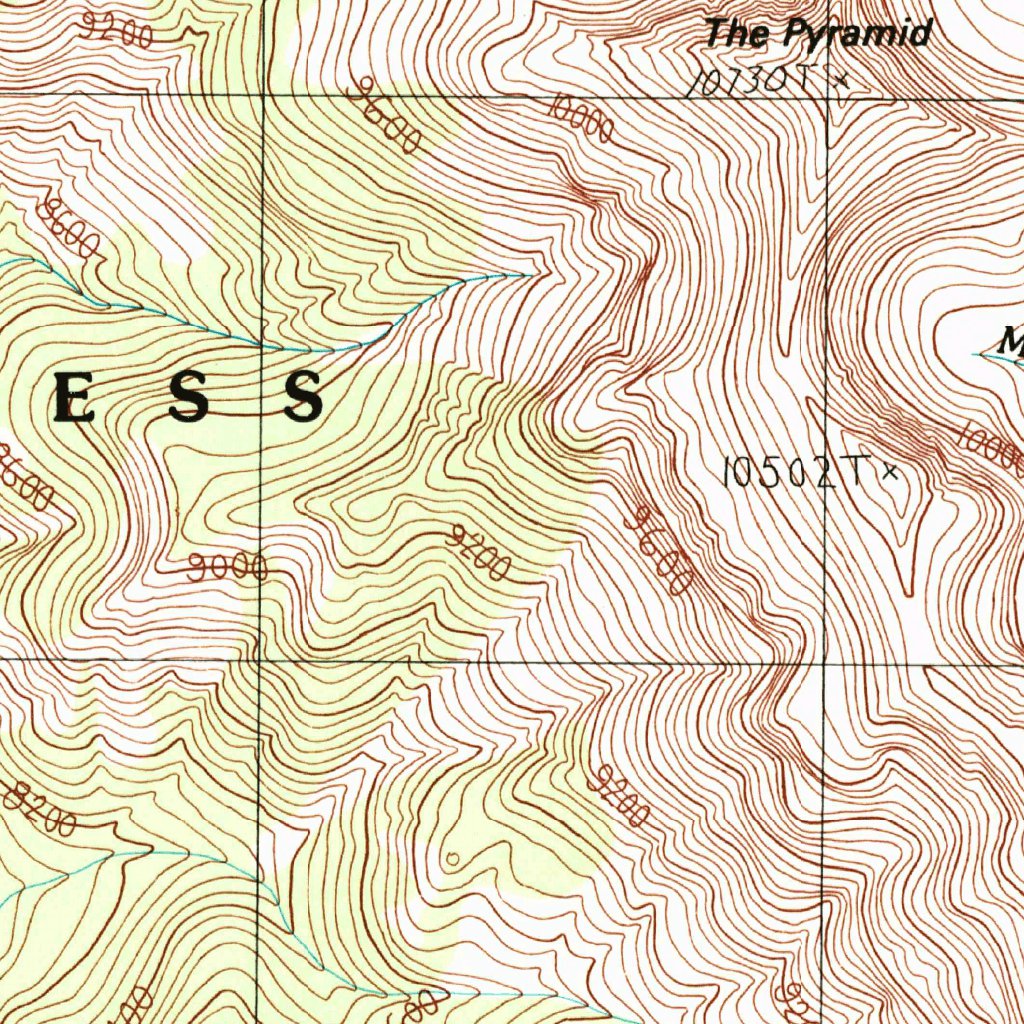 The Pyramid, MT (1987, 24000-Scale) Map by United States Geological ...