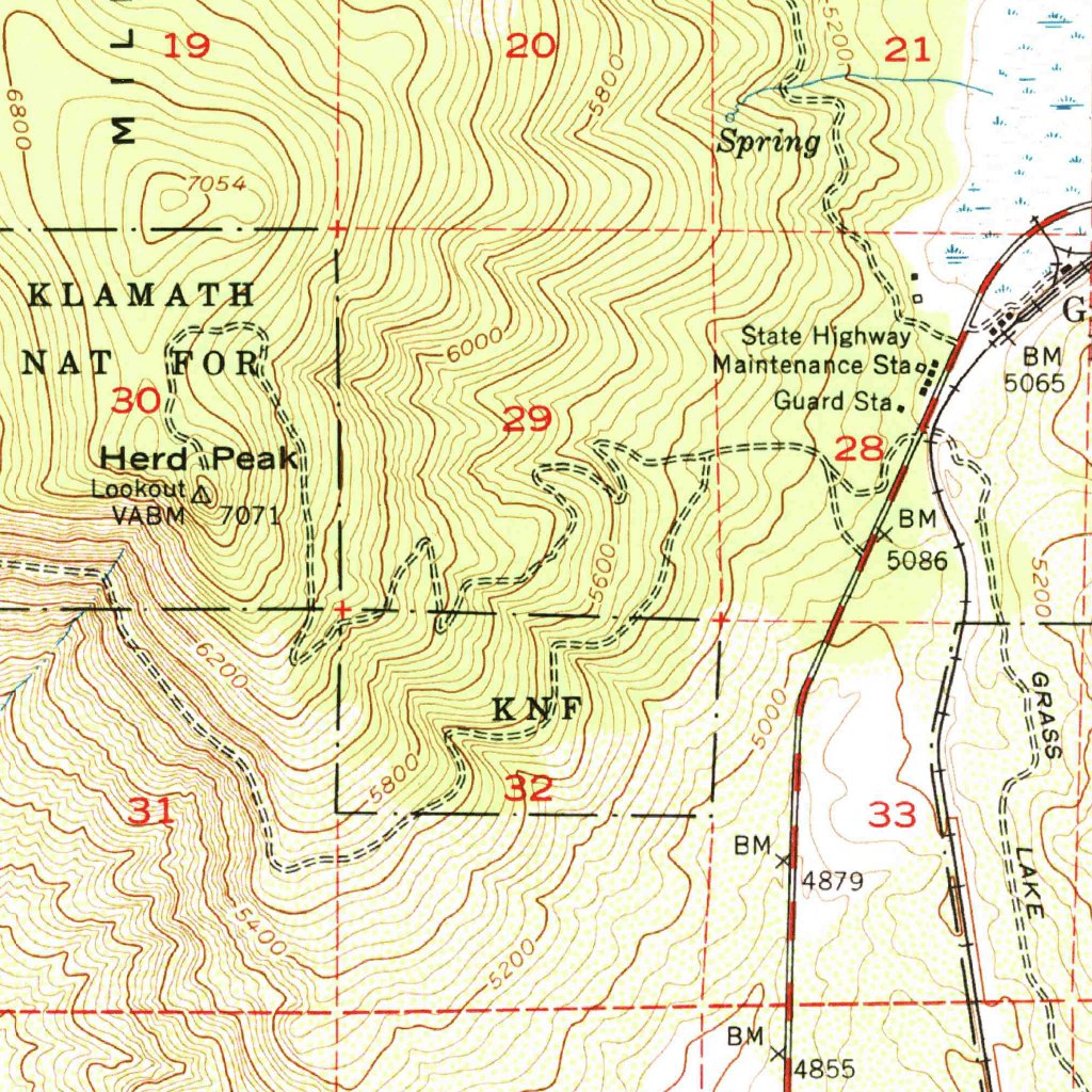 The Whaleback, CA (1954, 62500-Scale) Map by United States Geological ...