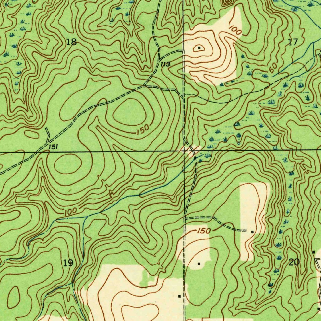 Theodore, AL (1942, 31680-Scale) Map by United States Geological Survey ...