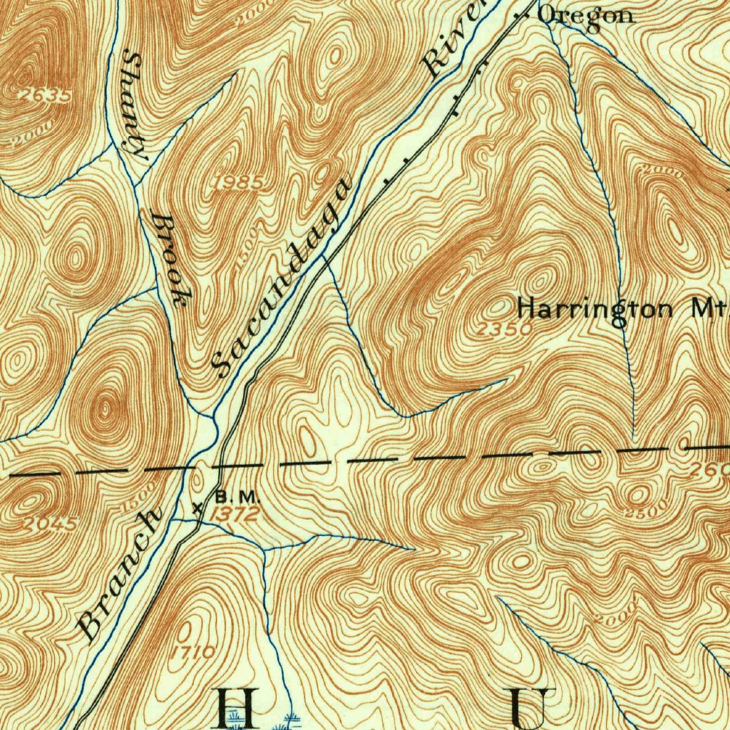 Thirteenth Lake, NY (1898, 62500-Scale) Map by United States Geological ...