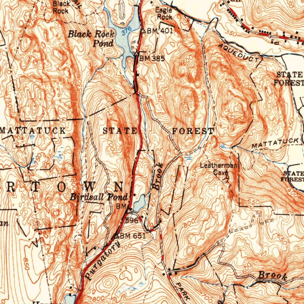 Thomaston, CT (1951, 31680-Scale) Map by United States Geological ...