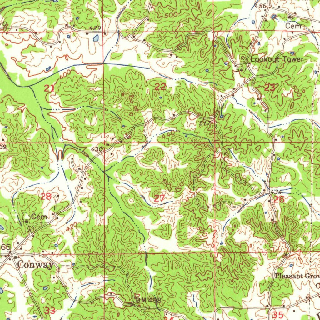 Thomastown, MS (1962, 62500-Scale) Map by United States Geological ...