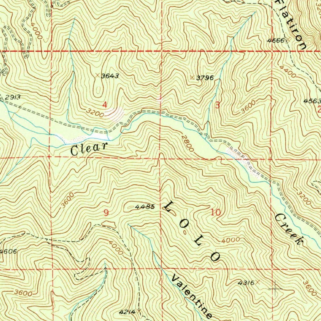 Thompson Falls, MT (1957, 62500-Scale) Map by United States Geological ...