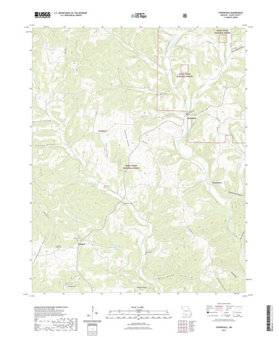 Thornfield, MO (2021, 24000-Scale) Map by United States Geological ...