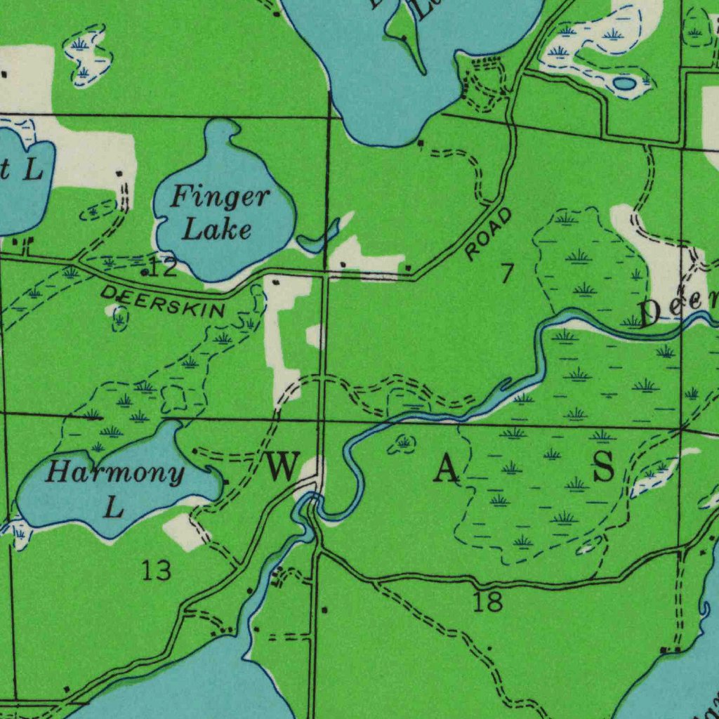 Three Lakes, WI (1938, 48000-Scale) Map by United States Geological ...