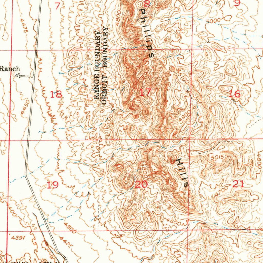Three Rivers, NM (1947, 62500-Scale) Map by United States Geological ...