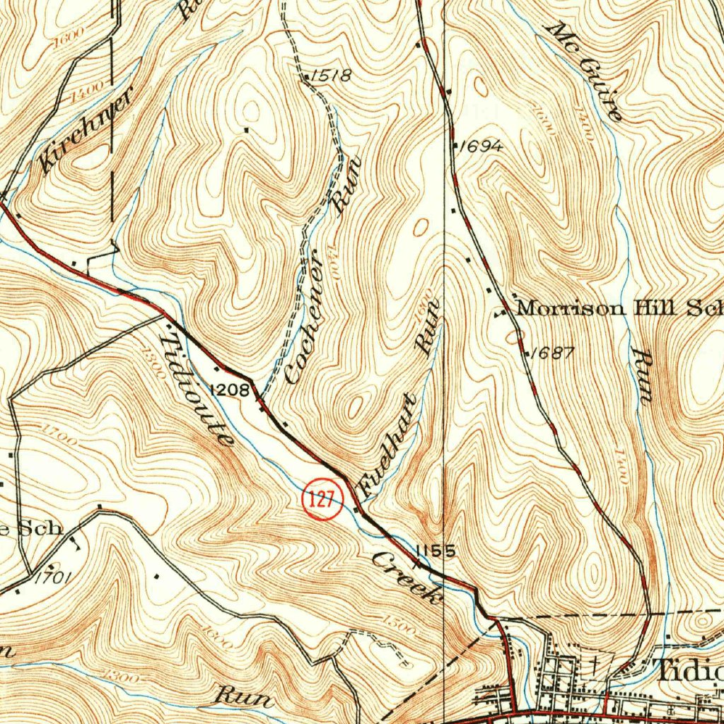 Tidioute, PA (1930, 62500-Scale) Map by United States Geological Survey ...