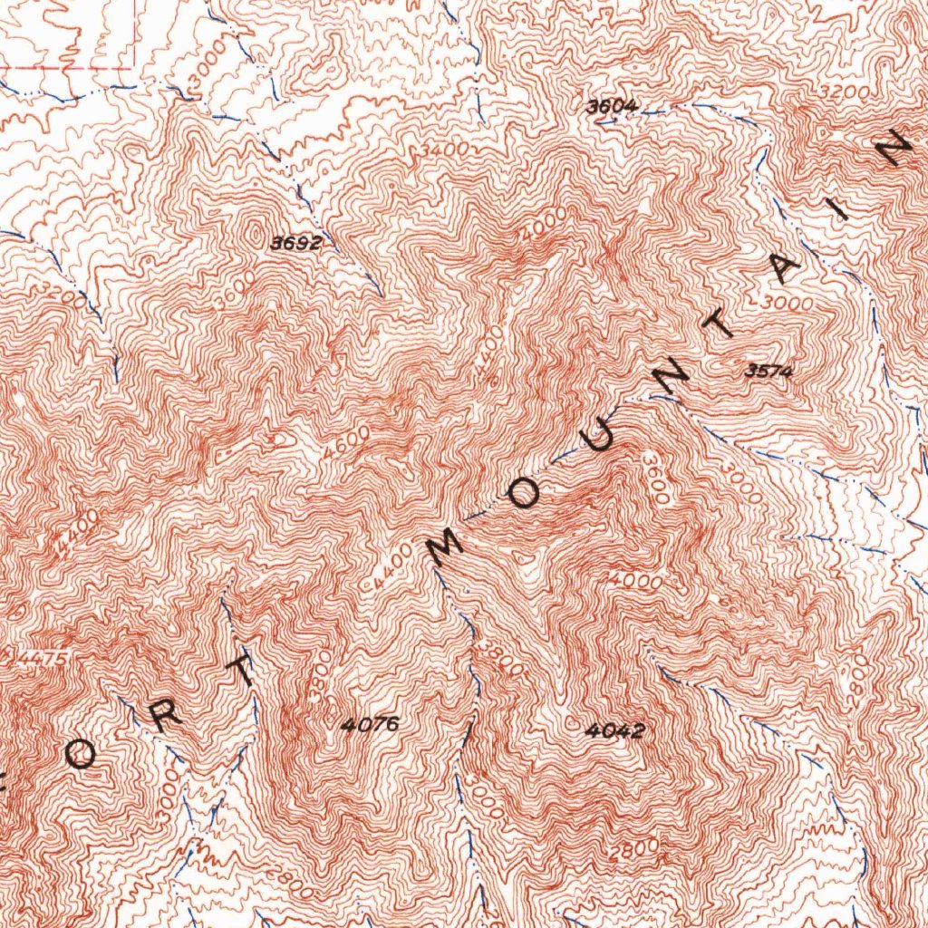 Tiefort Mountains, CA (1948, 62500-Scale) Map by United States ...