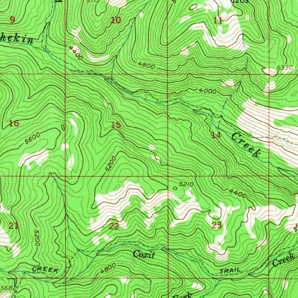 Tiffany Mountain, WA (1956, 62500-Scale) Map by United States ...