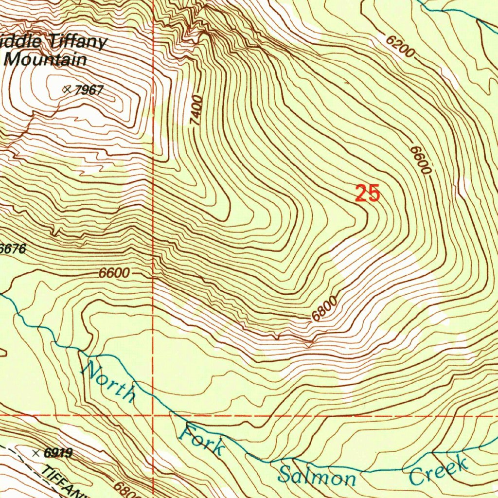 Tiffany Mountain, WA (2001, 24000-Scale) Map by United States ...