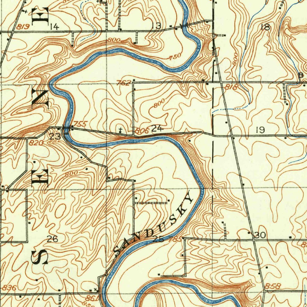 Tiffin, OH (1906, 62500-Scale) Map by United States Geological Survey ...