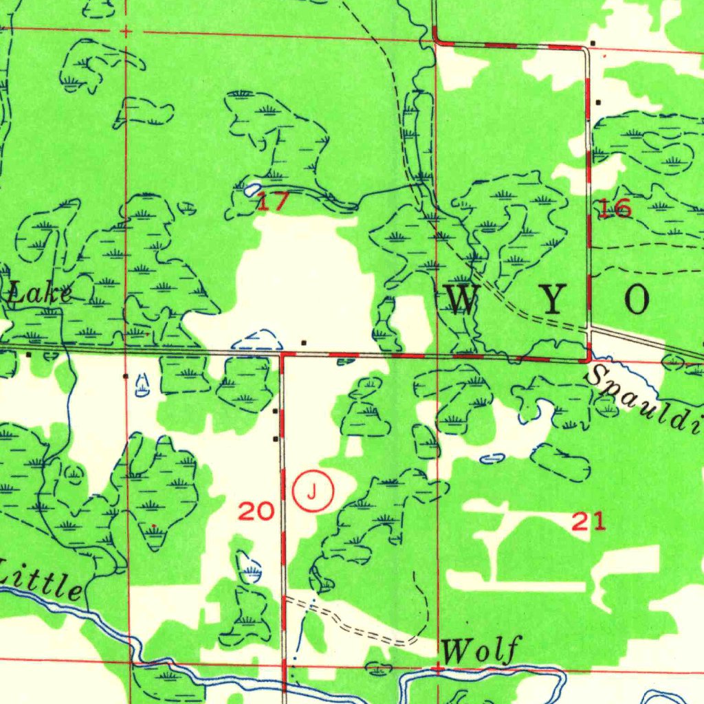 Tigerton, WI (1955, 48000-Scale) Map by United States Geological Survey ...