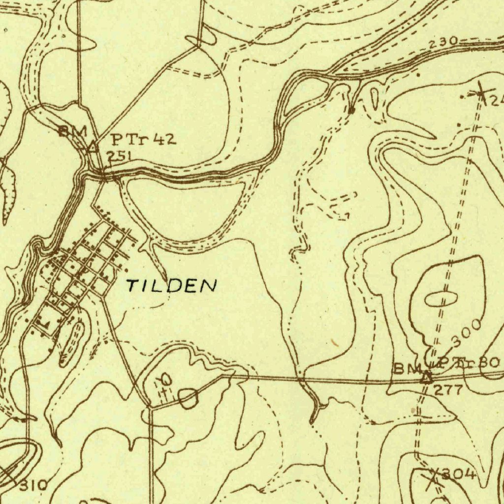 Tilden, TX (1925, 48000-Scale) Map by United States Geological Survey ...