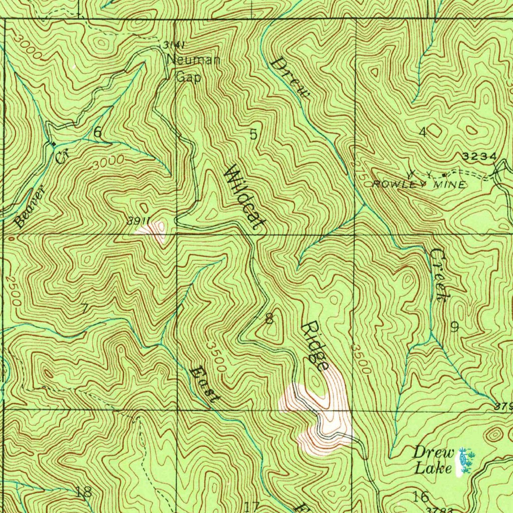 Tiller, OR (1944, 62500-Scale) Map by United States Geological Survey ...