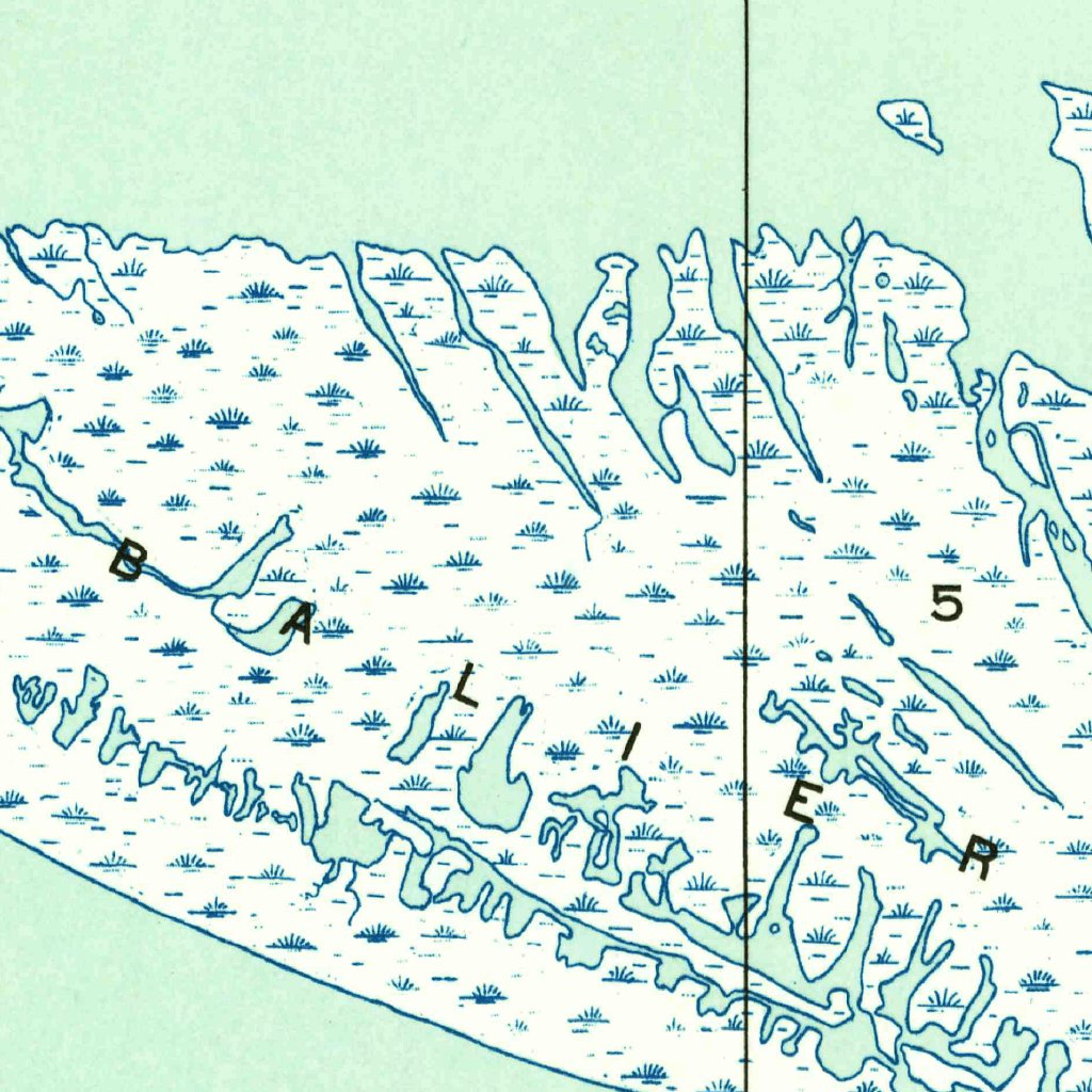 Timbalier Island, LA (1935, 31680-Scale) Map by United States ...