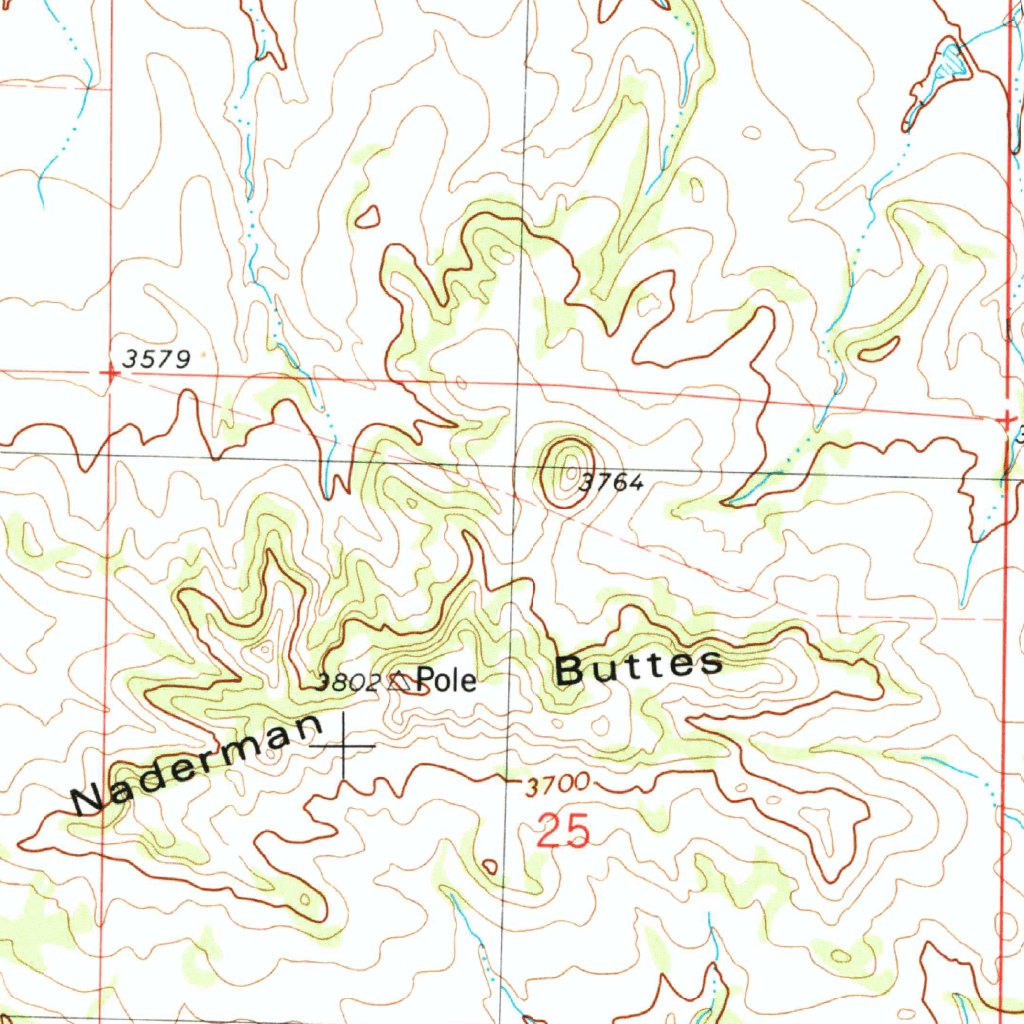 Timber Buttes South, MT (1979, 24000-Scale) Map by United States ...