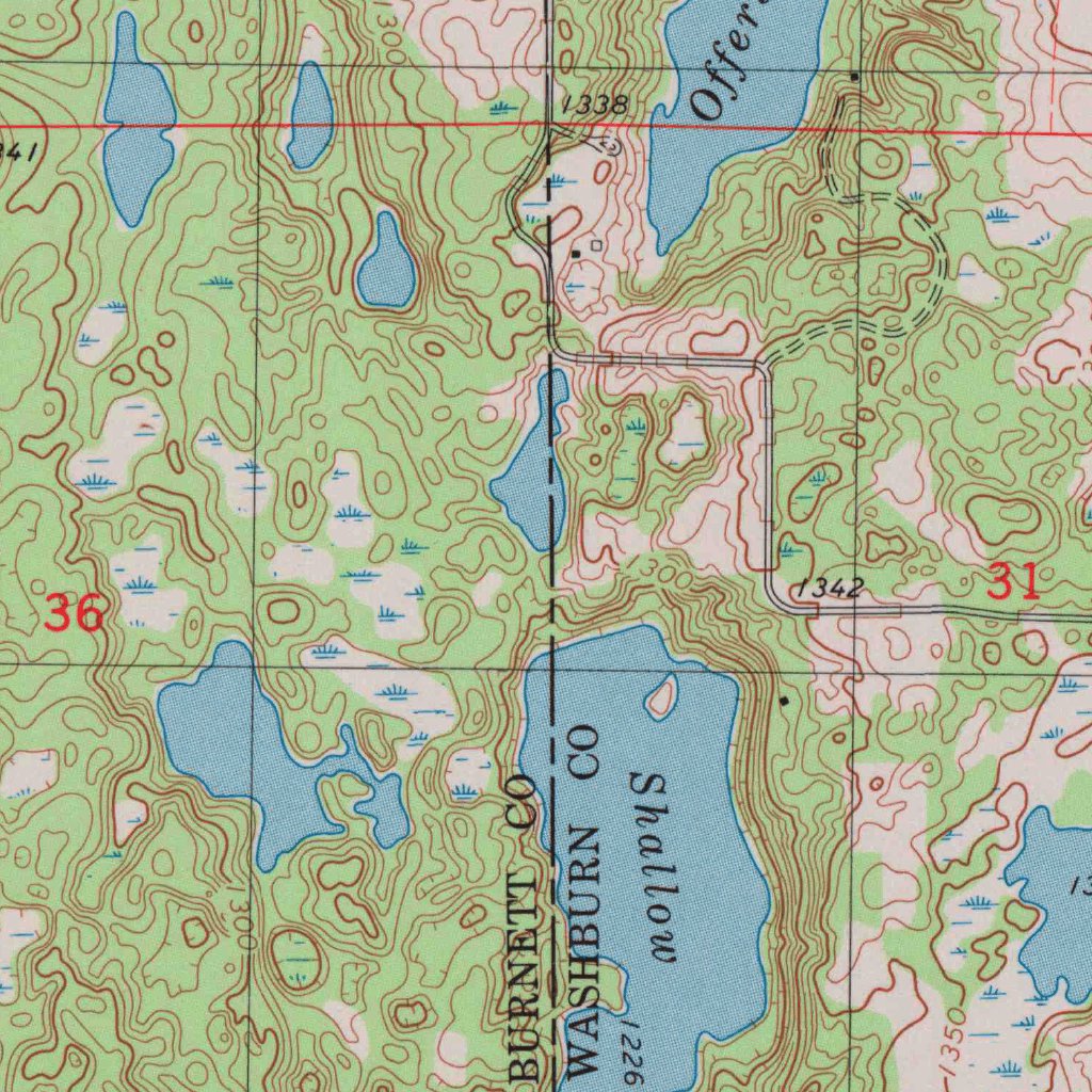 Timberland, WI (1982, 24000-Scale) Map by United States Geological ...