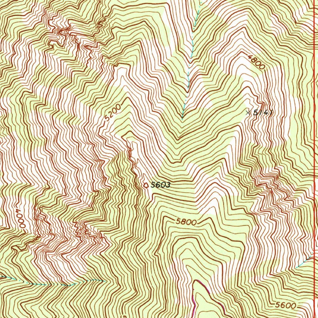 Timberwolf Mountain, WA (1971, 24000-Scale) Map by United States ...