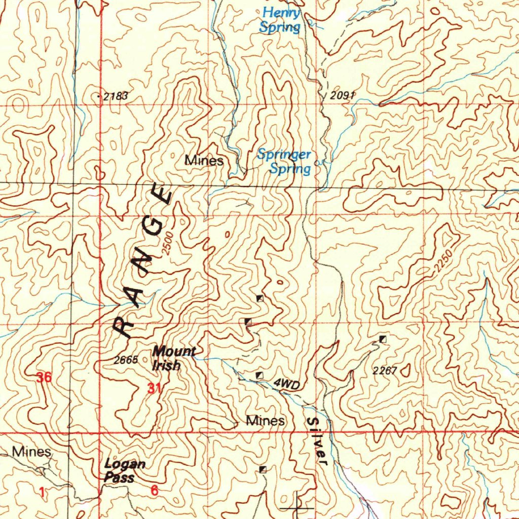 Timpahute Range, NV (1988, 100000-Scale) Map by United States ...