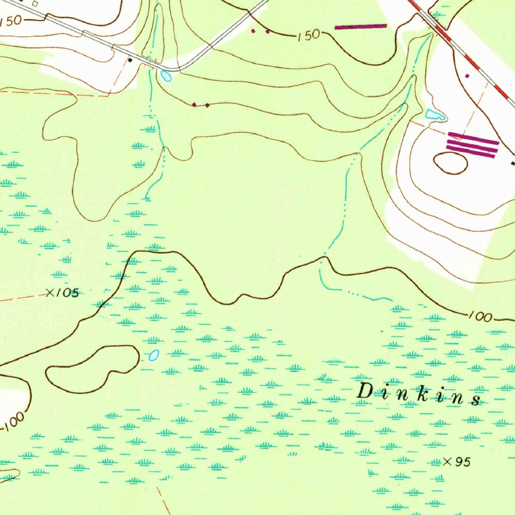 Tison, GA (1970, 24000-Scale) Map by United States Geological Survey ...