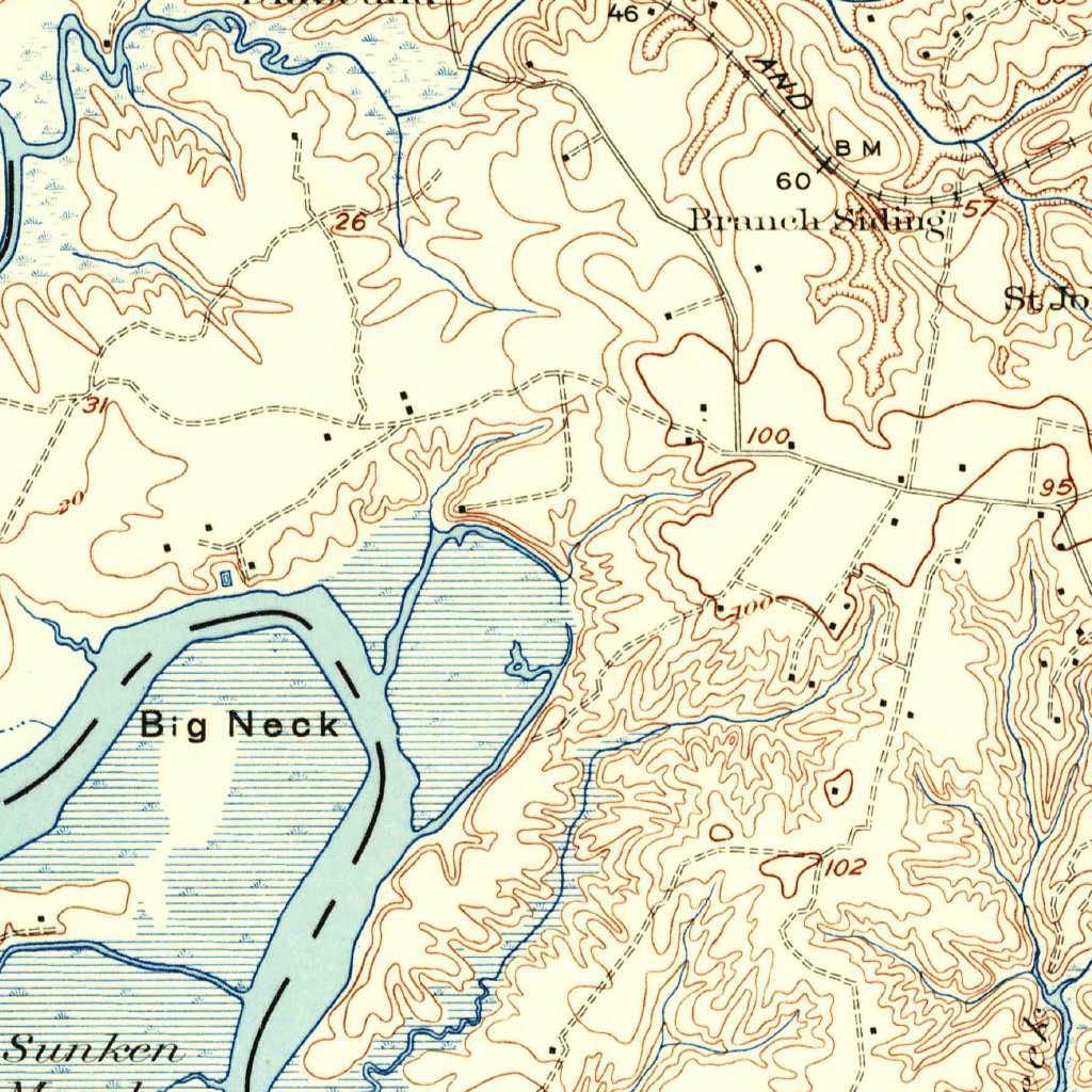 Toano, VA (1917, 62500-Scale) Map by United States Geological Survey ...