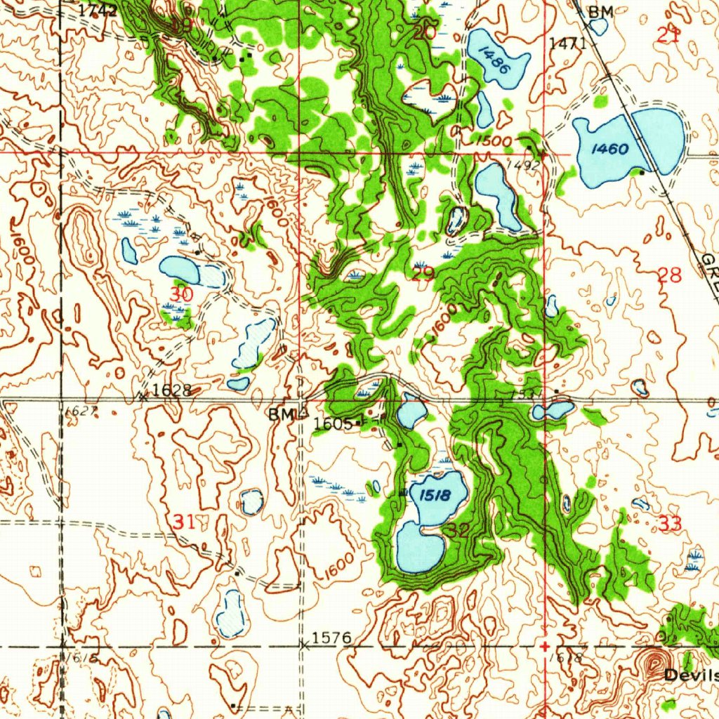 Tokio, ND (1951, 62500-Scale) Map by United States Geological Survey ...