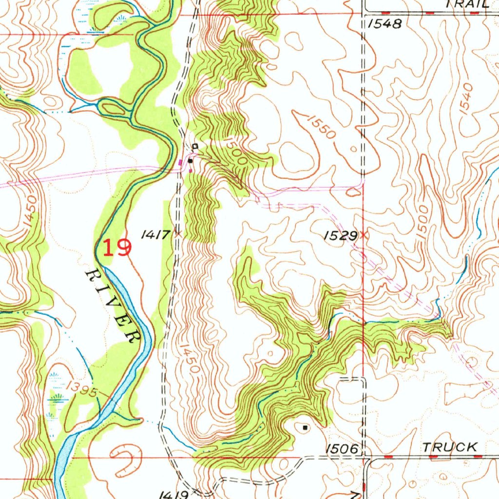 Tokio SW, ND (1975, 24000-Scale) Map by United States Geological Survey ...