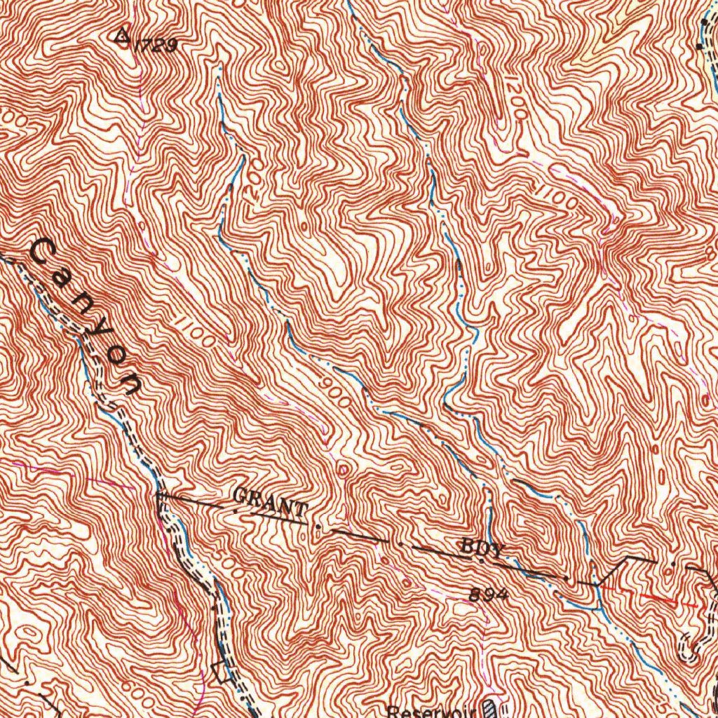 Topanga, CA (1991, 24000-Scale) Map by United States Geological Survey ...