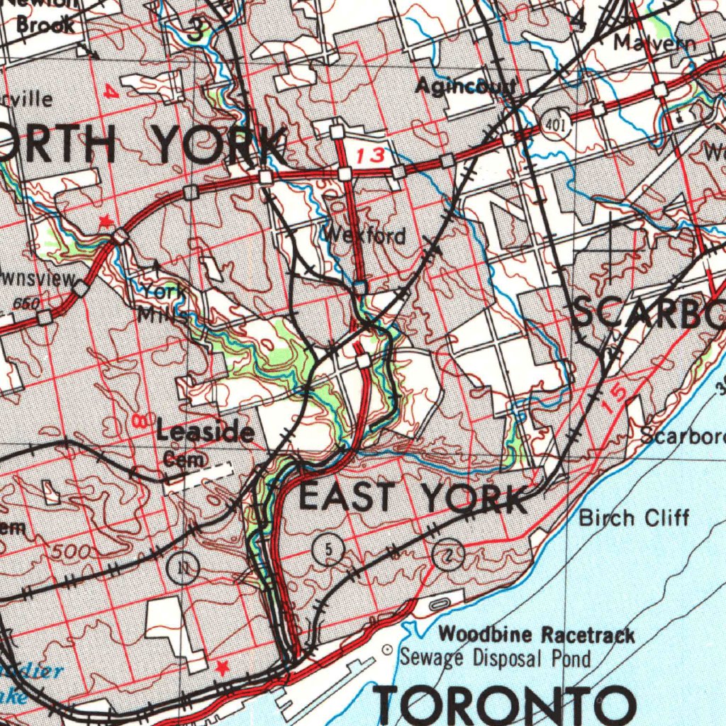 Toronto, NY (1962, 250000-Scale) Map by United States Geological Survey ...