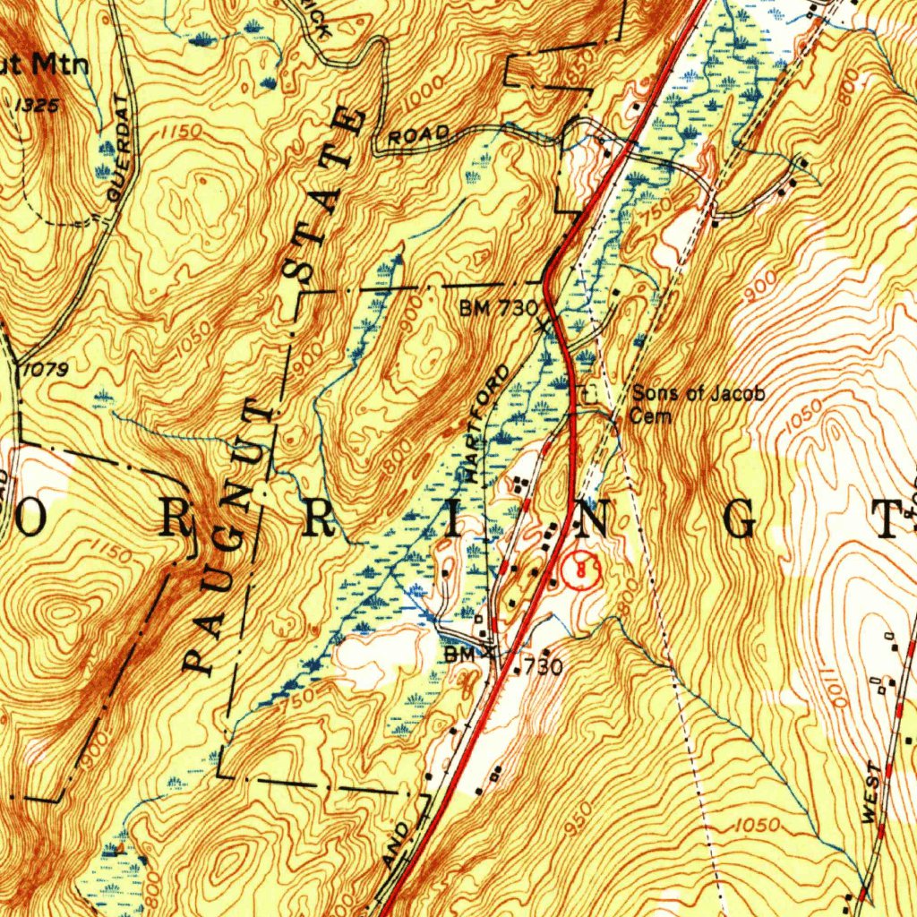 Torrington, CT (1951, 31680-Scale) Map by United States Geological ...