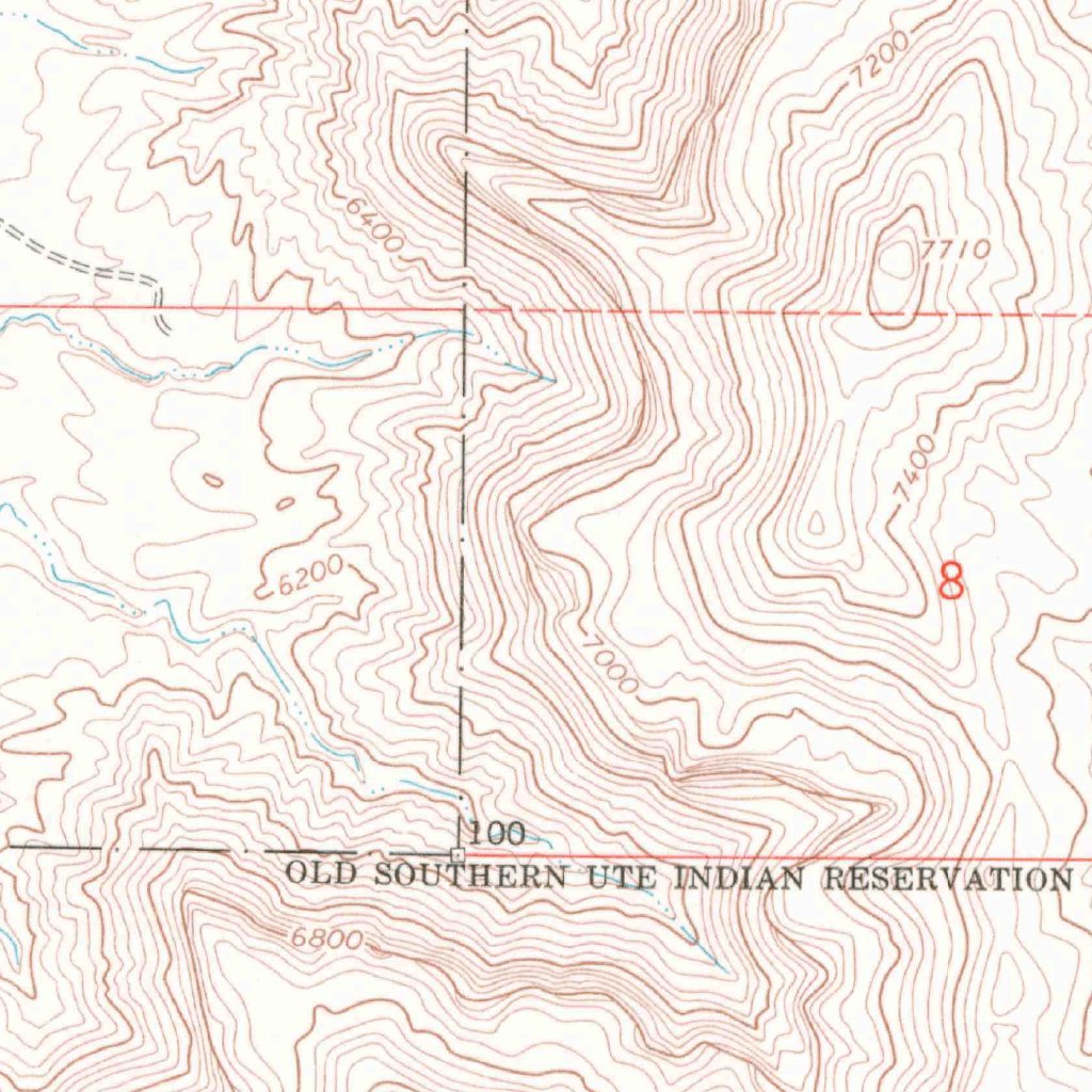 Towaoc, CO (1966, 24000-Scale) Map by United States Geological Survey ...