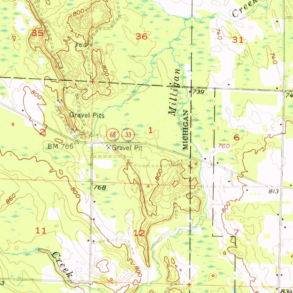 Tower, MI (1957, 62500-Scale) Map by United States Geological Survey ...