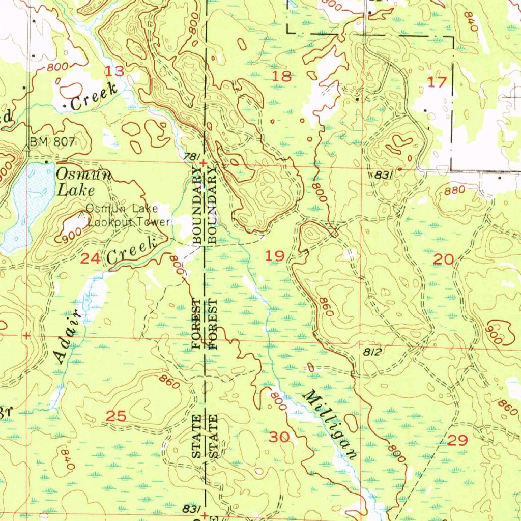 Tower, MI (1957, 62500-Scale) Map by United States Geological Survey ...