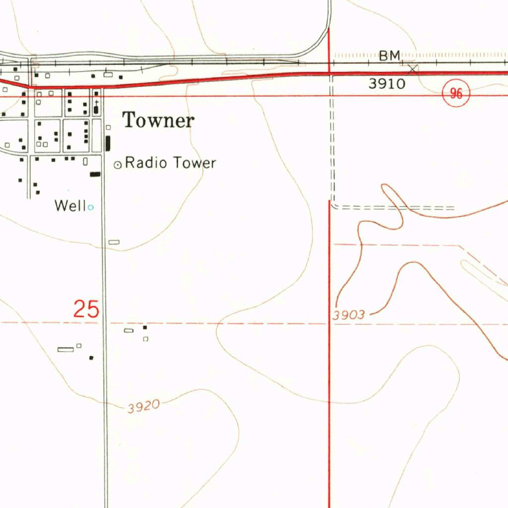 Towner, CO-KS (1968, 24000-Scale) Map by United States Geological ...
