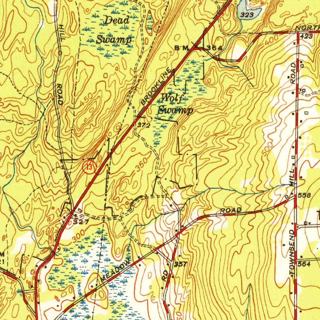 Townsend, MA-NH (1944, 31680-Scale) Map by United States Geological ...