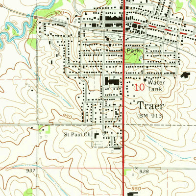 Traer, IA (1971, 24000-Scale) Map by United States Geological Survey ...