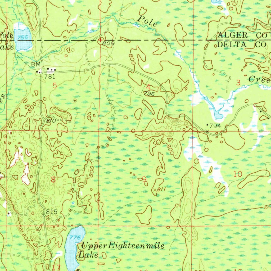 Trenary, MI (1958, 62500-Scale) Map by United States Geological Survey ...