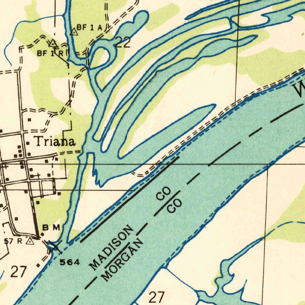 Triana, AL (1936, 24000-Scale) Map by United States Geological Survey ...
