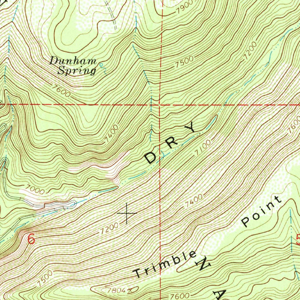 Trimble Point, CO (1965, 24000-Scale) Map by United States Geological ...