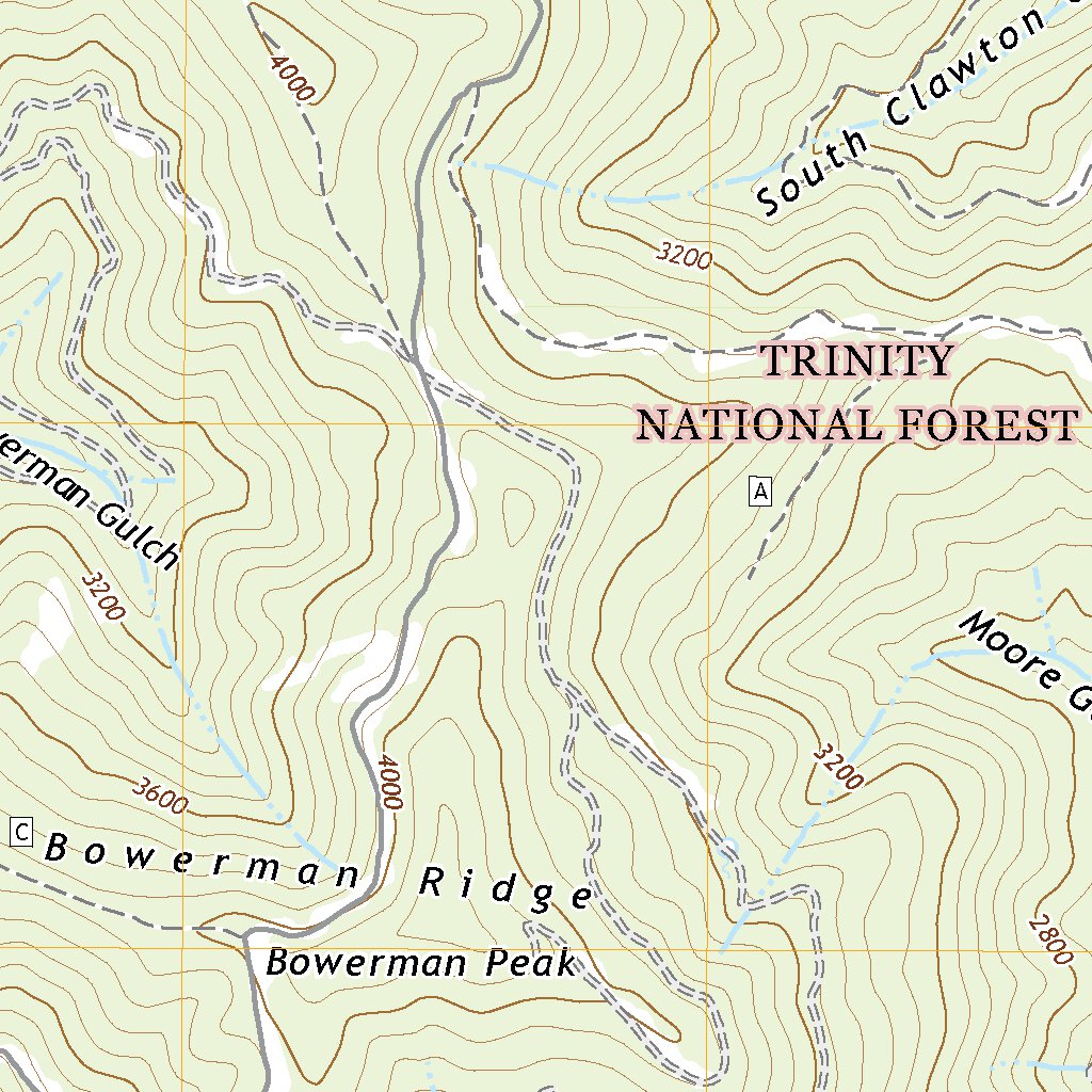Trinity Center, CA (2022, 24000-Scale) Map by United States Geological ...
