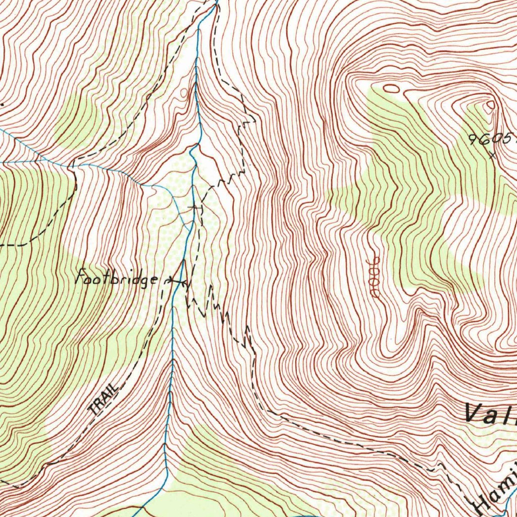 Triple Divide Peak, CA (1993, 24000-Scale) Map by United States ...
