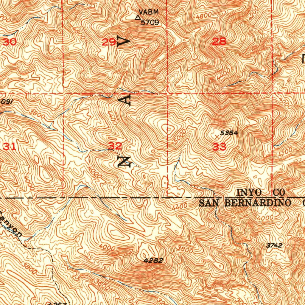 Trona, CA (1950, 62500-Scale) Map by United States Geological Survey ...
